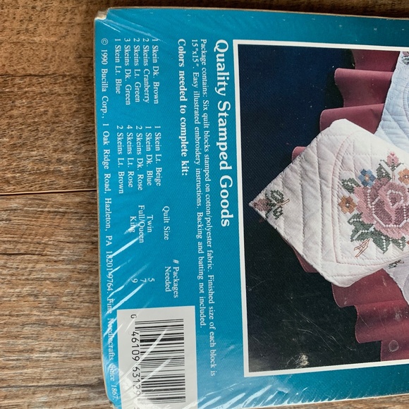 Bucilla | Office | Bucilla Special Edition Quilt Blocks Set Of 6 ...